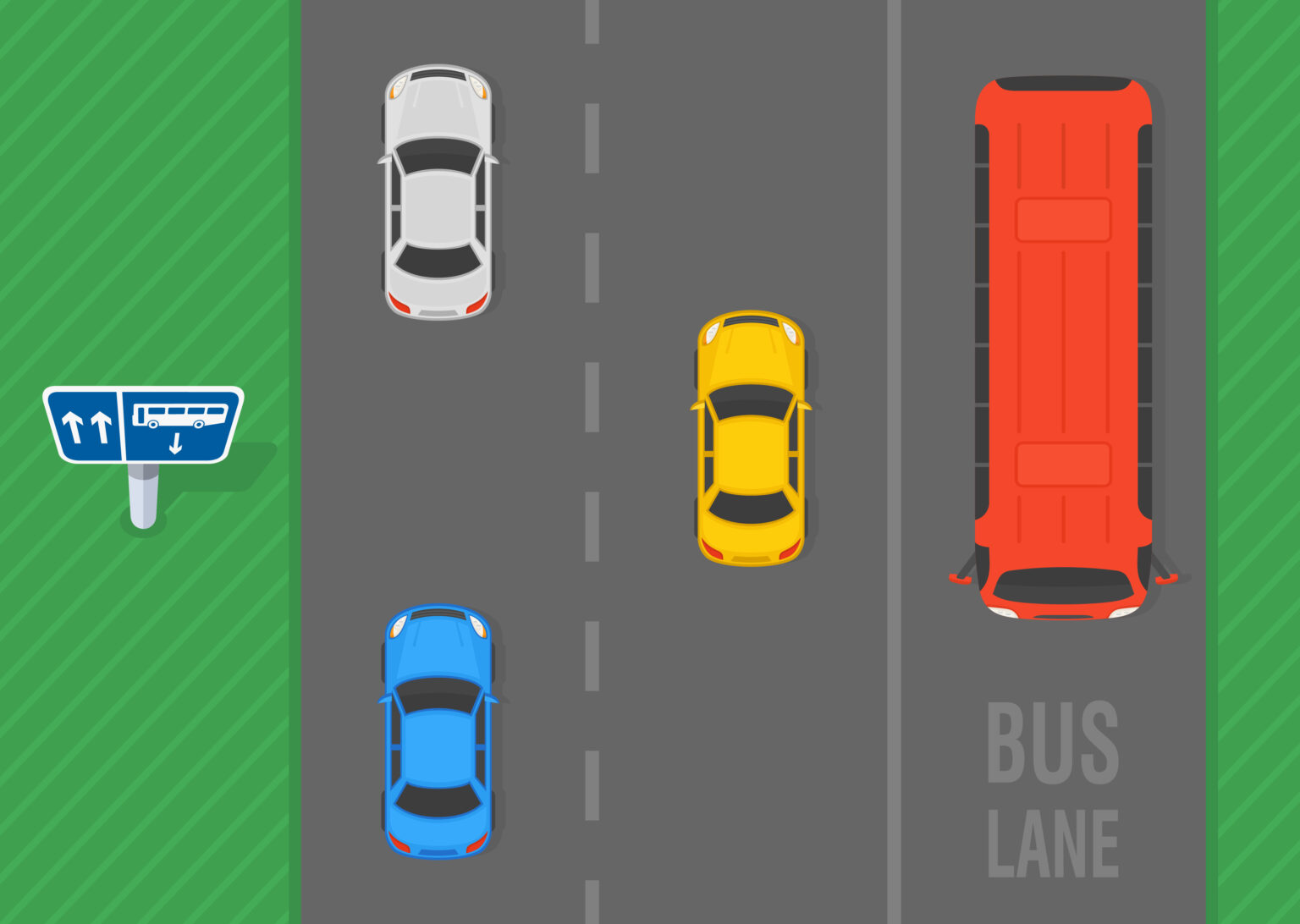 What is a contraflow Bus lane? - Telford Driving School